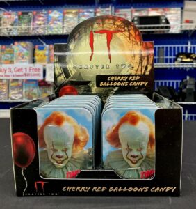 Pennywise Red Balloon Shaped Sour Candy in Collectible Tin - Movie Galore